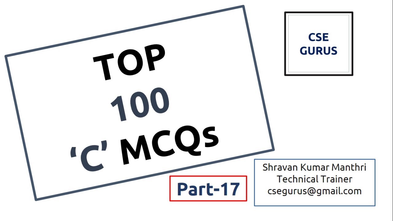 Technical C : part 17