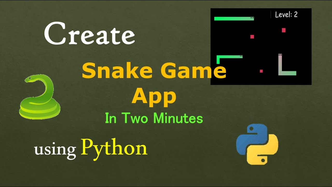  Create simple Snake Game in Python using pygame | Python mini project for Beginners using pygame