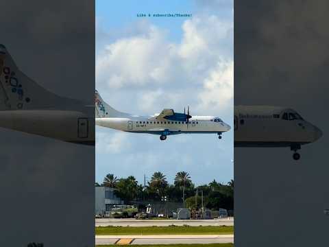 ✈️BAHAMAS-AIR STRUGGLES TO LAND! 😱🛬🔥 | #shorts #shortvideo #asmr #airplane