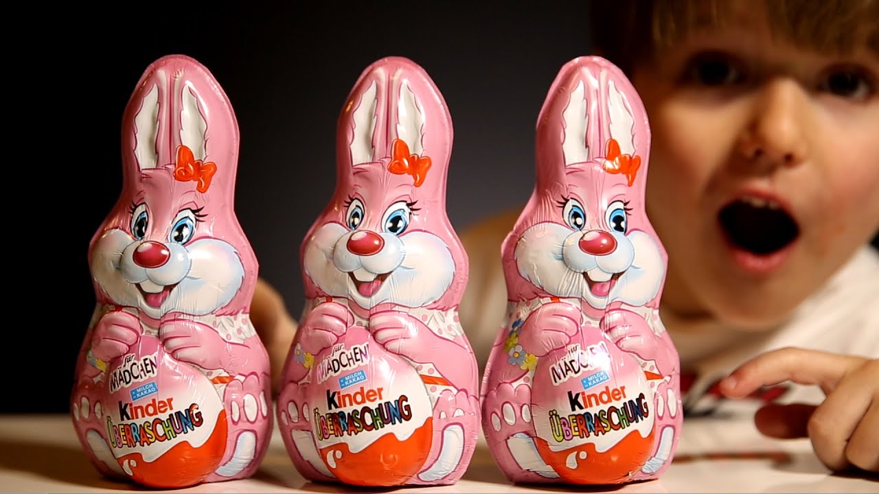 3 New Pink Bunnies from Kinder Surprise : Easter Edition​​​