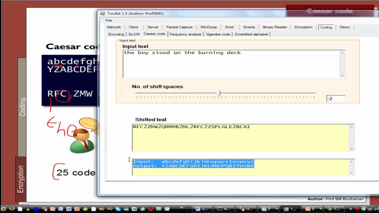 Codes: Frequency Analysis of Codes