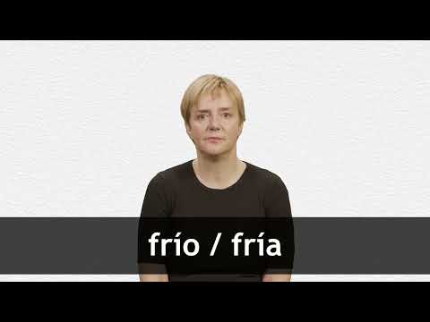 Traducción en inglés de “FRÍO” | Collins Diccionario español-inglés