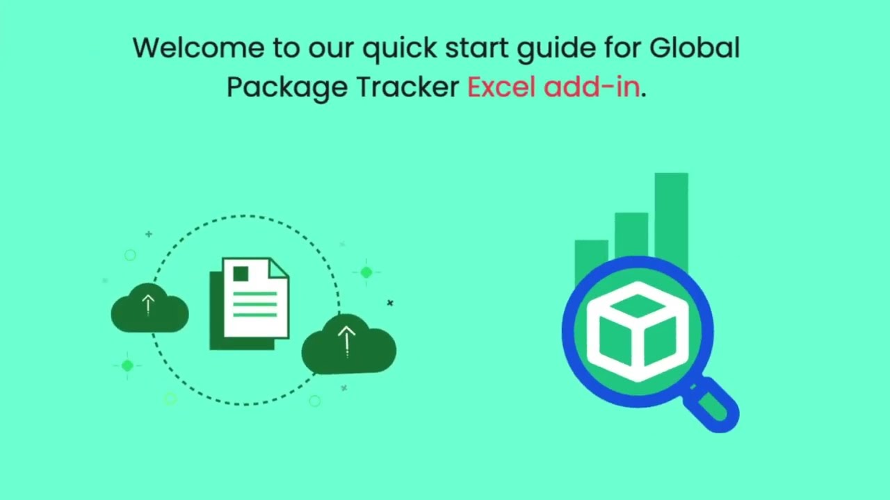 How to install Global Package Tracker MS Excel add-in and tracking packages in excel.