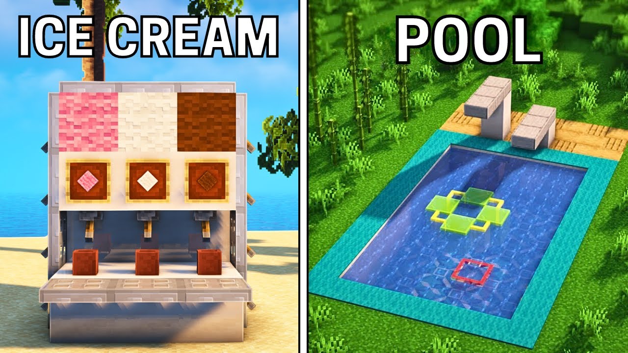 10+ Summer Build Hacks in Minecraft! - Minecraft Builders