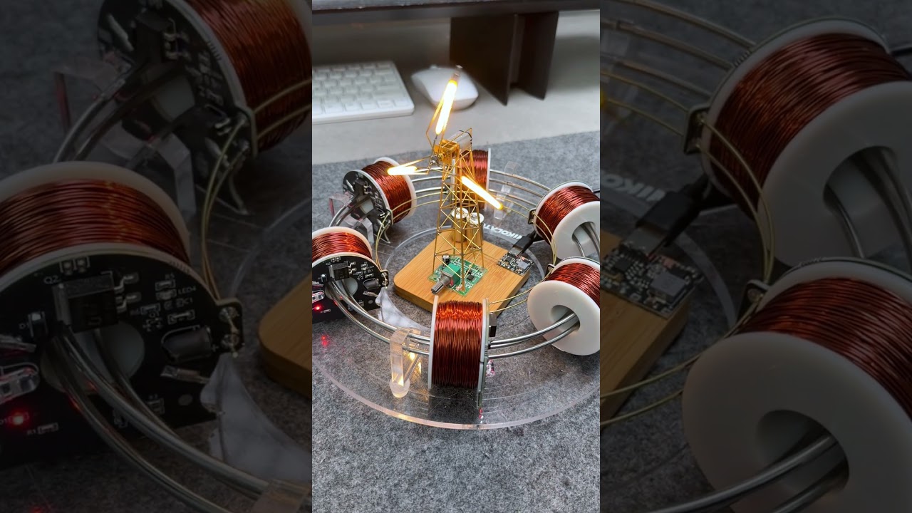 Particles accelerate and collide to generate energy