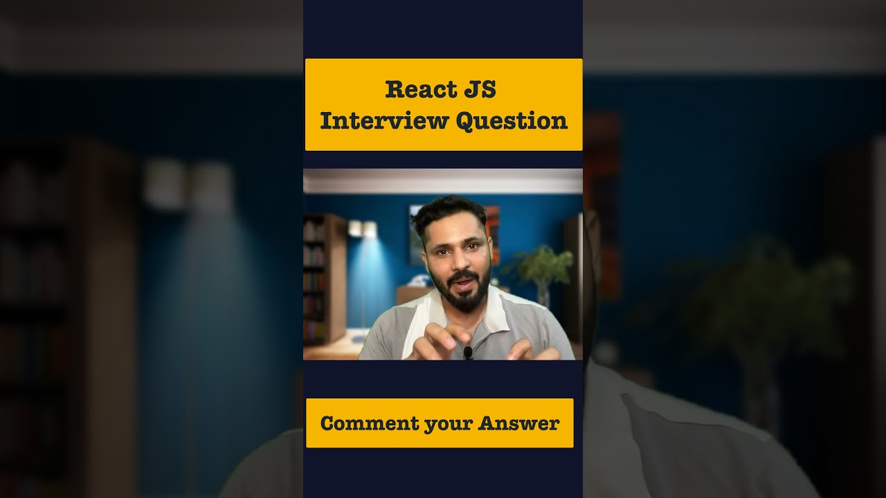 React JS Interview Question -   5 state or 1 state with object ? #reactinterview  #reactjs #react19