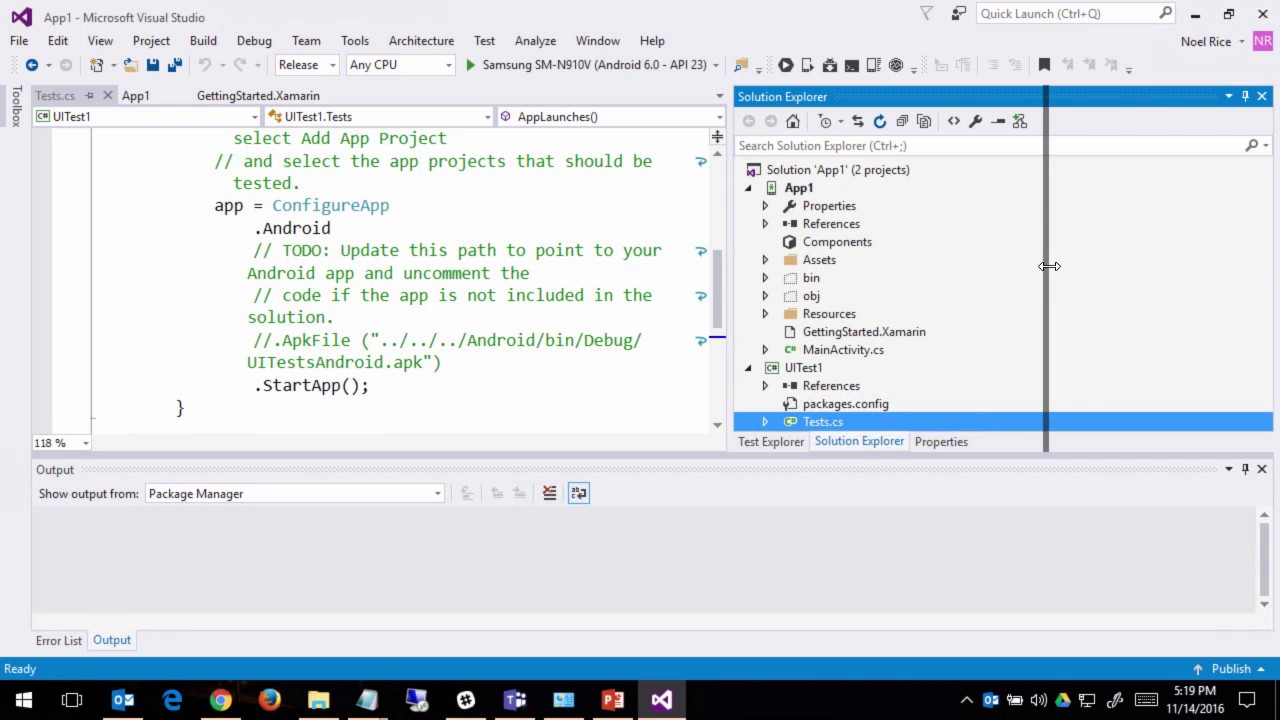 Xamarin User Interface Testing for Android Apps
