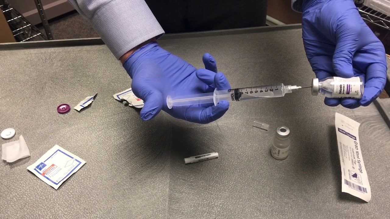 Cefazolin reconstitution demo