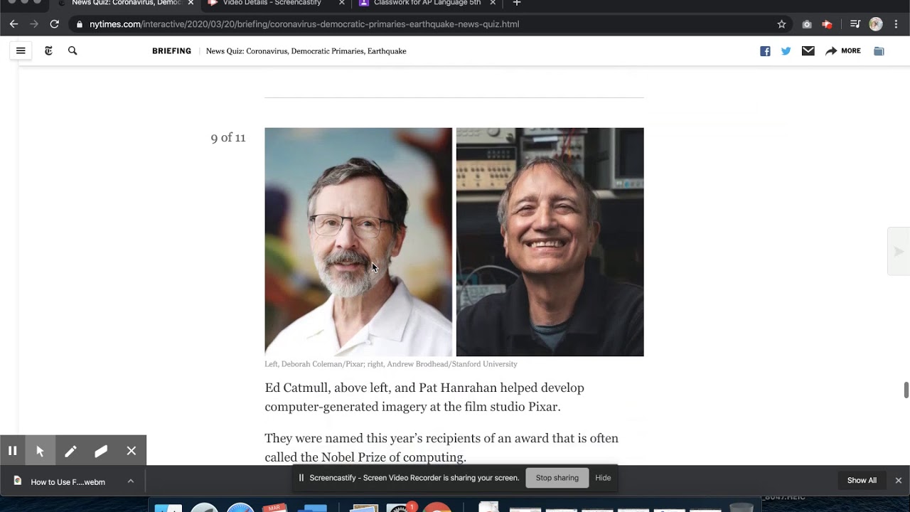 How To: NYT Weekly News Quiz