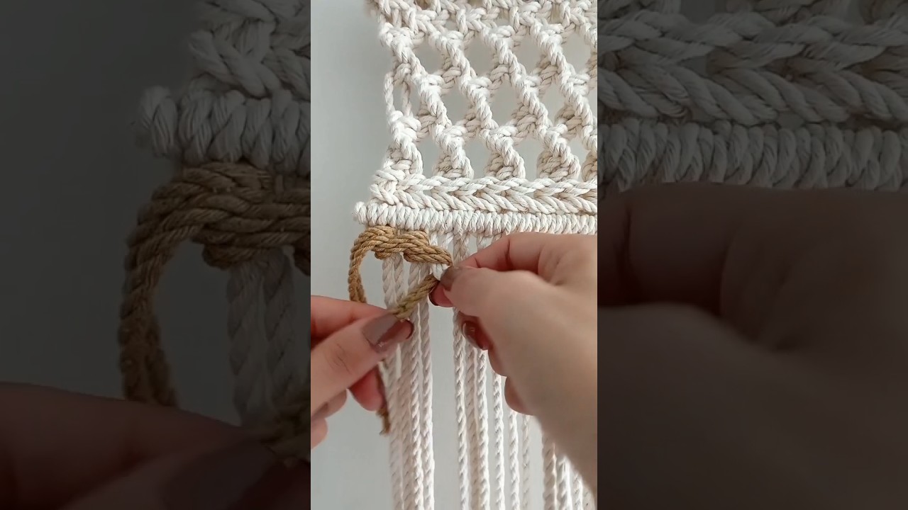 Trenza Horizontal 2 Macramé | Horizontal Braid Pattern | Easy Macrame Tutorial