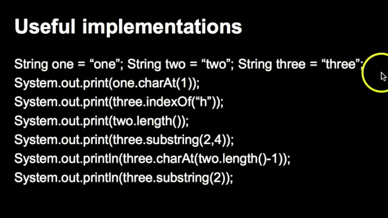 AP Computer Science: Strings