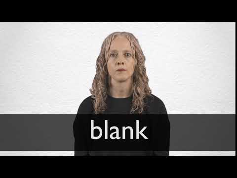 BLANK definition in American English | Collins English Dictionary