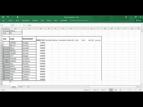 EXCEL PAYROLL PROCESSING