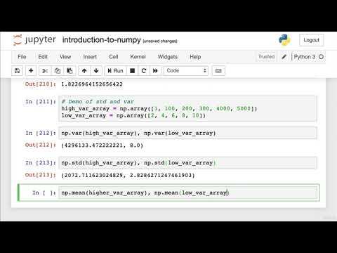 54 Standard Deviation and Variance | NumPy