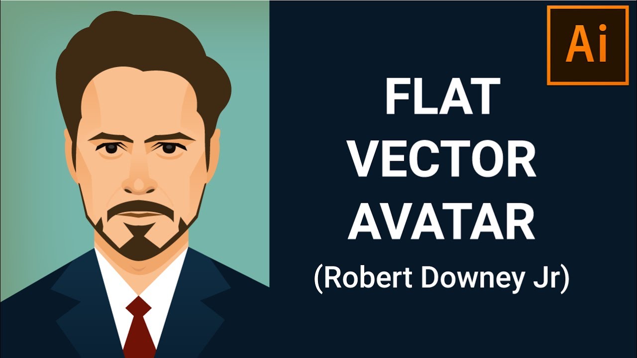 Flat Avatar/Portrait Design Tutorial | Illustrator Tutorial