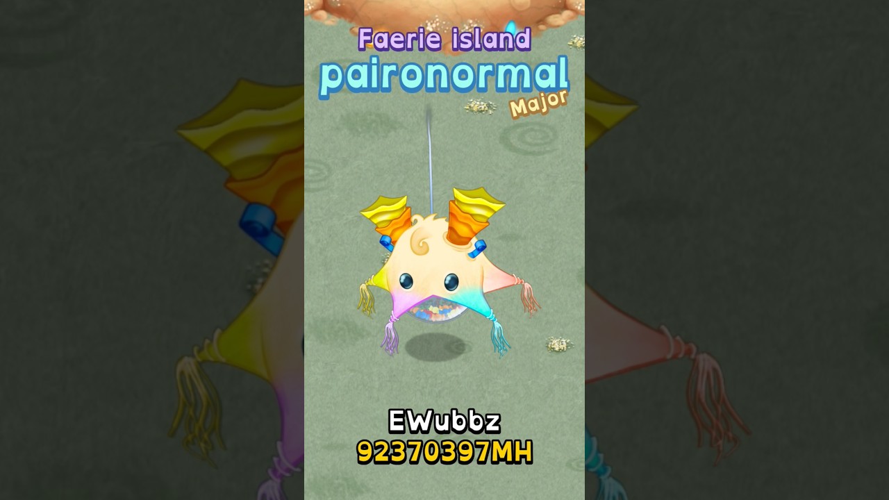 Faerie Island Paironormal #mysingingmonsters #msm #shorts