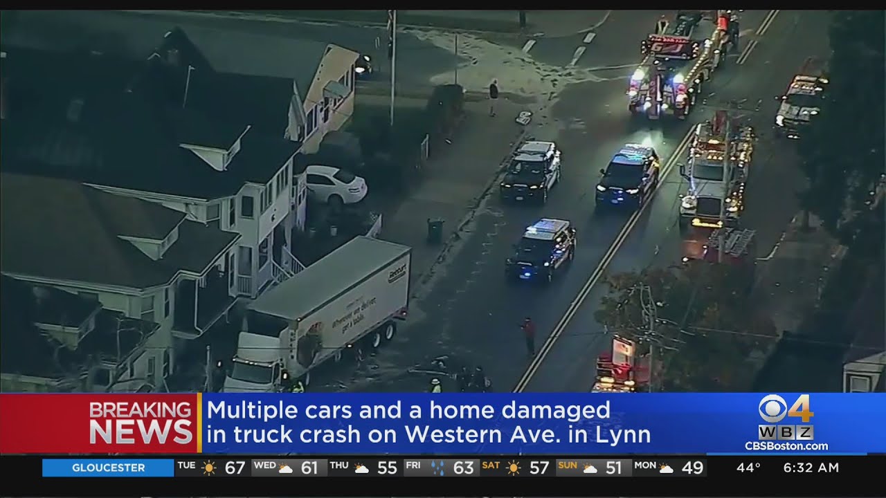 Tractor-Trailer Crashes Into Home, Cars, Utility Pole In Lynn