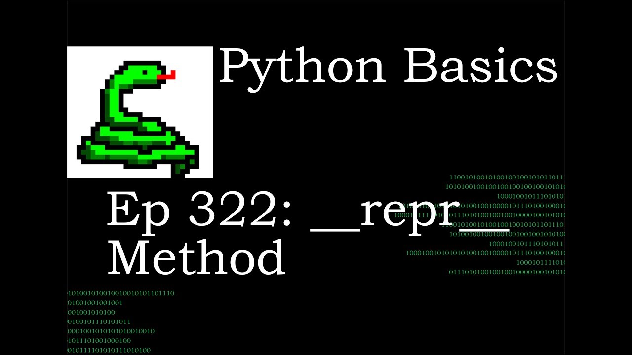 Python Basics   __repr__   Method