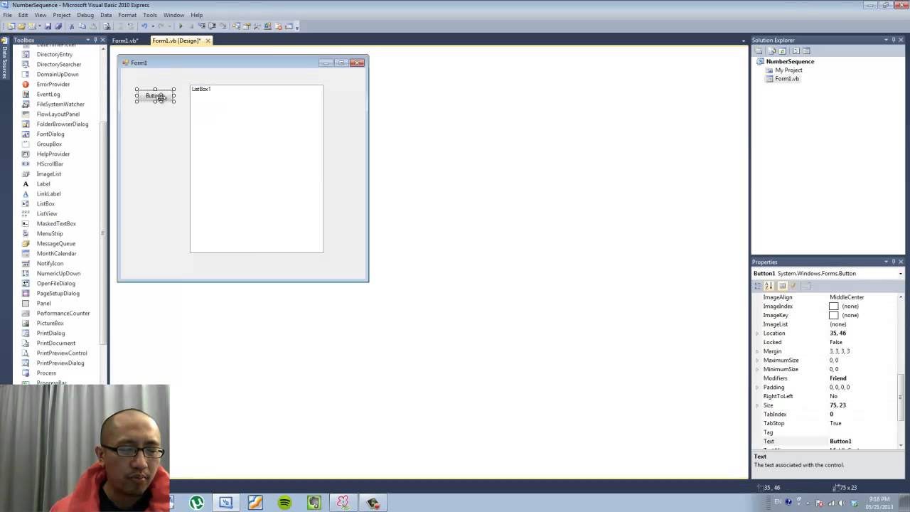 Visual Basic Programming Lesson 8 - Arithmetic sequence generator