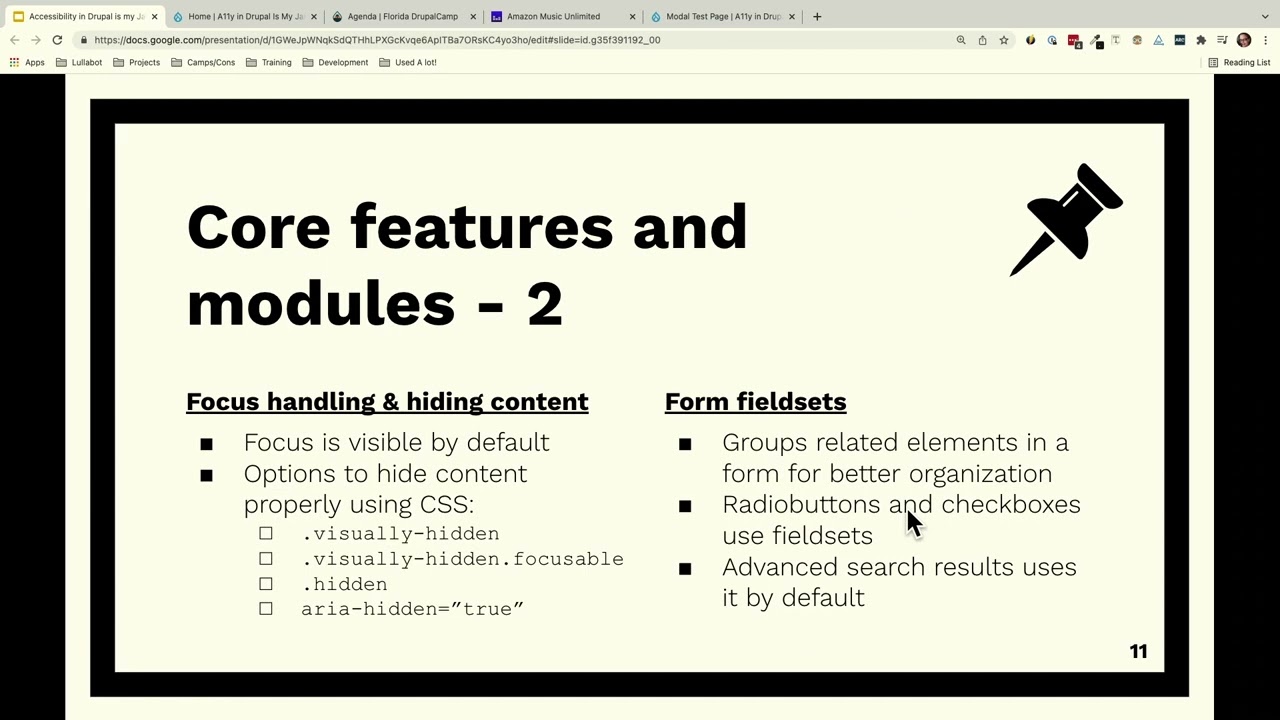 Accessibility in Drupal Is My Jam: Practical Use of Accessibility Tools in Drupal
