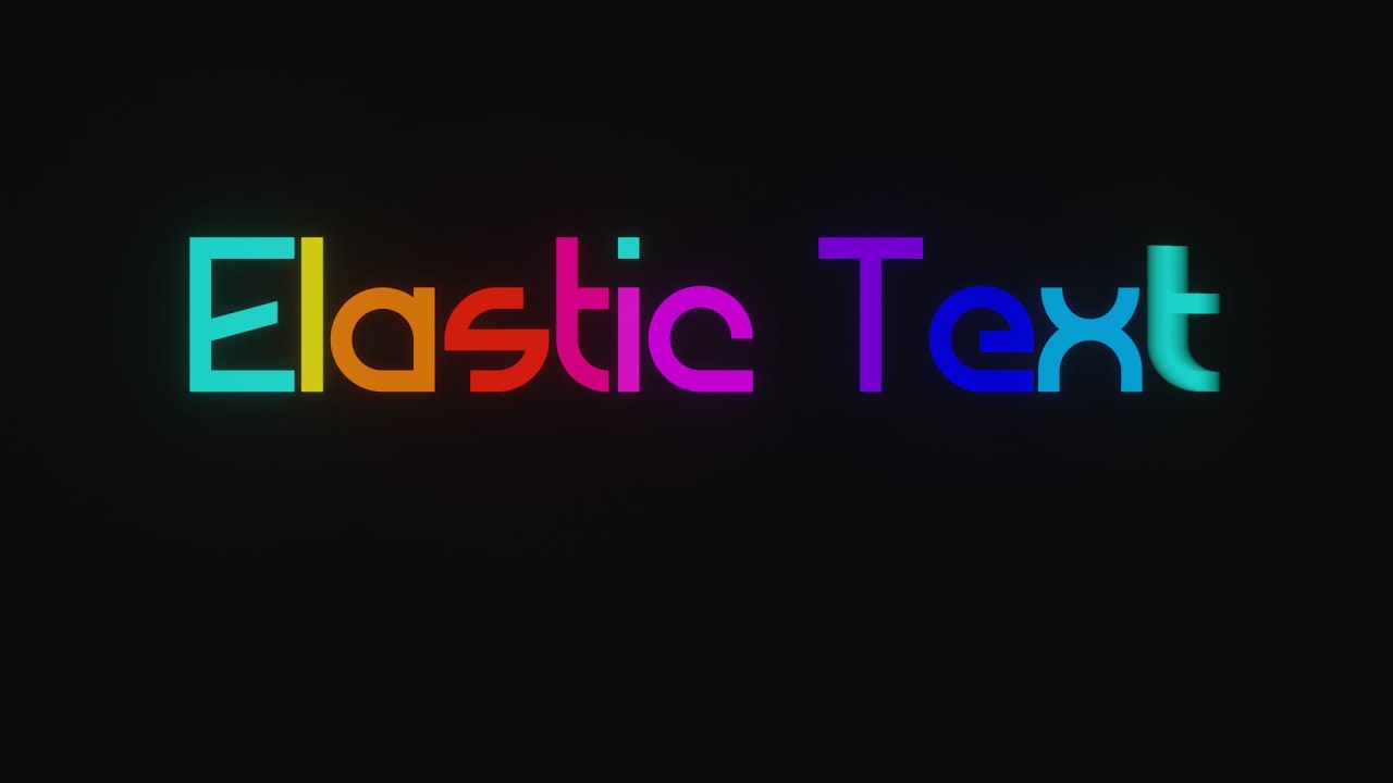 Blender 3D | Elastic or Bouncy Text Tutorial
