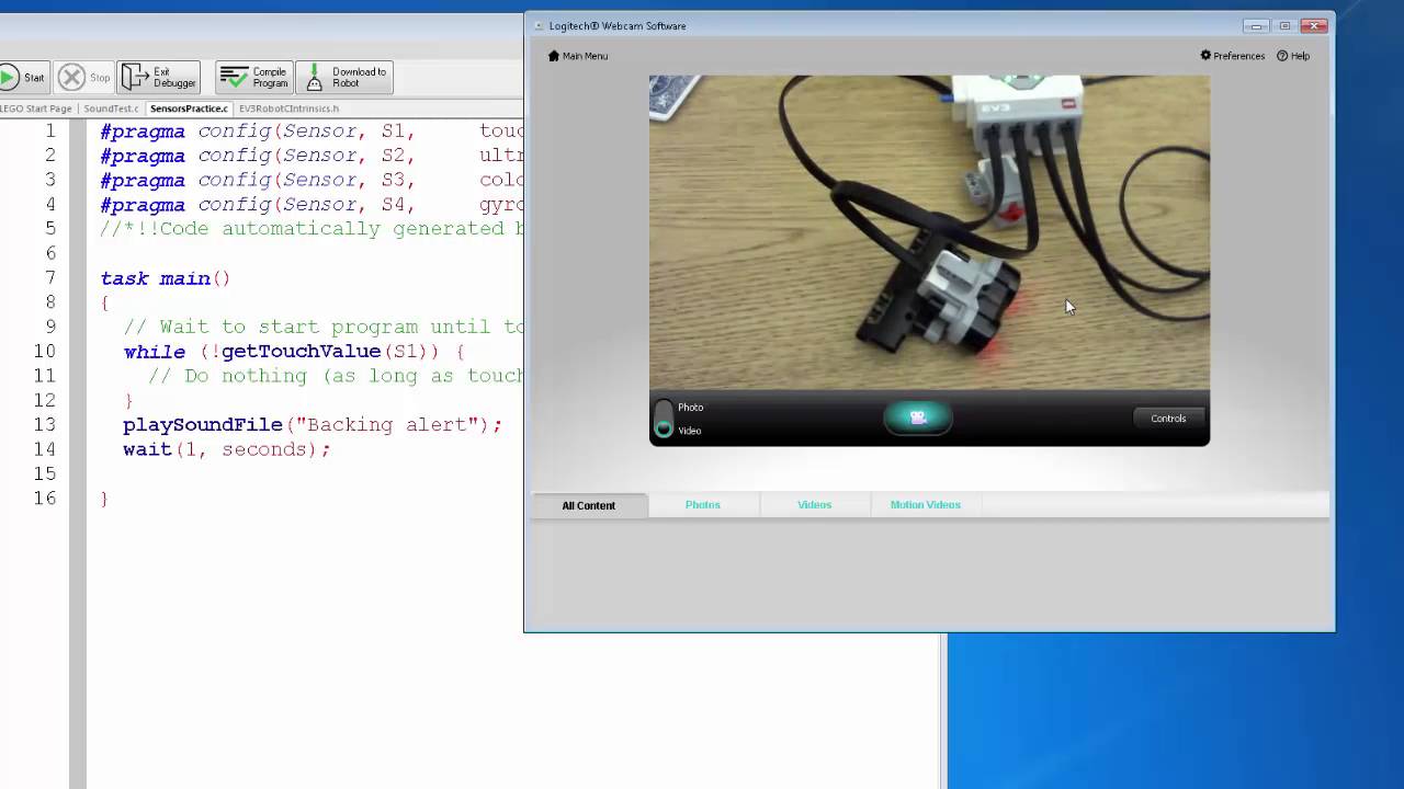 RobotC and EV3 Sensors and Loops Part 1