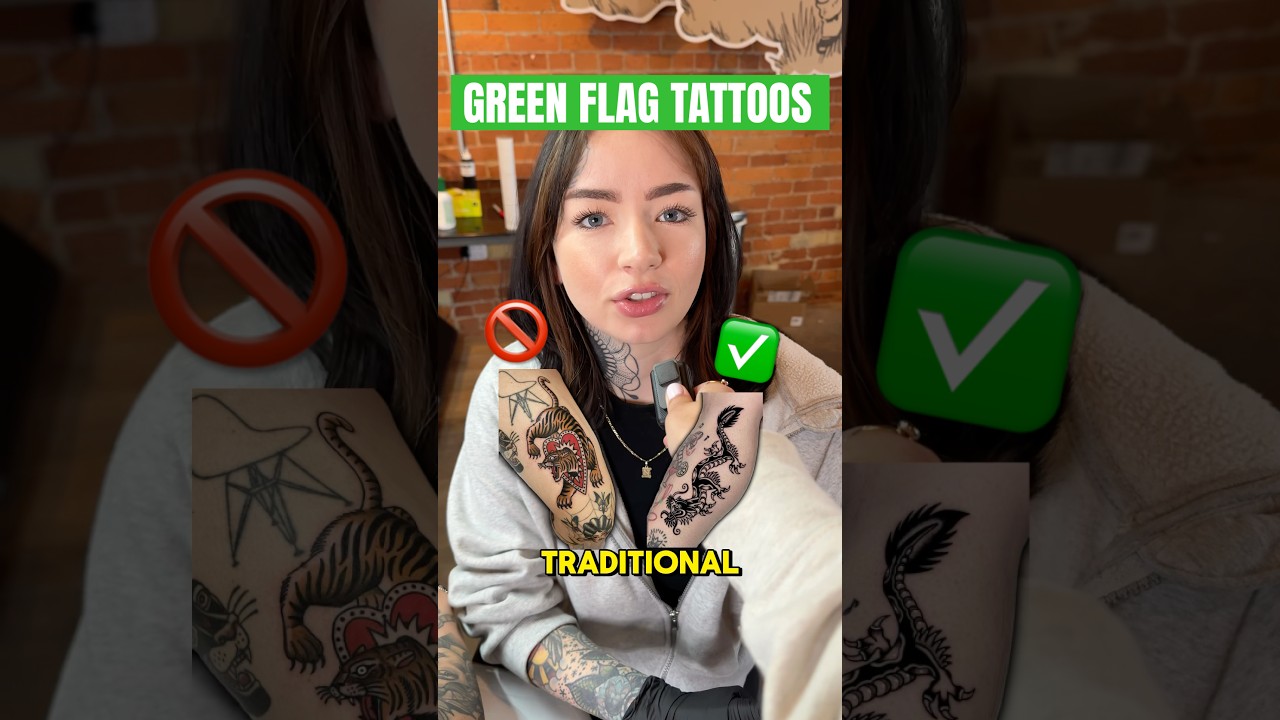 American traditional tattoos are a green flag ✅ #tattooartist #tattoo #tattooshop #greenflag #ink