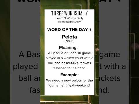 Learn what Pelota means.