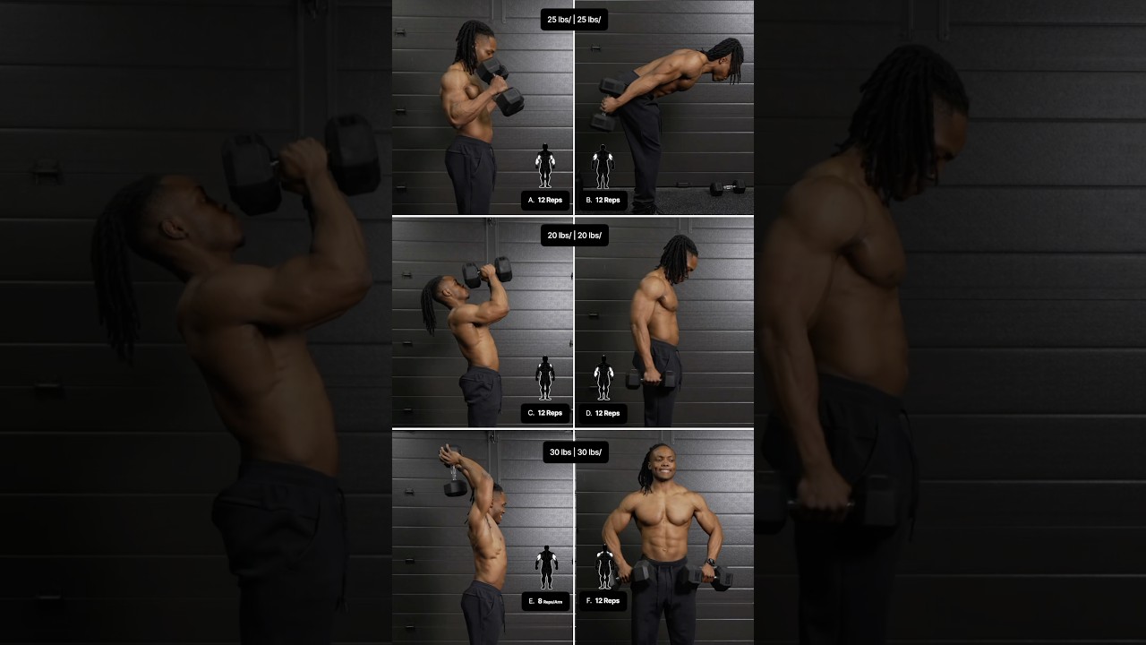 A dumbbell workout to tone your biceps, triceps & shoulders