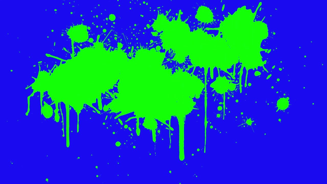 ink splash effect green screen  2