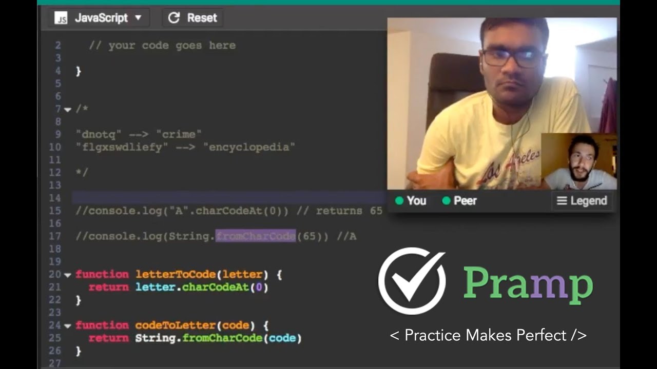 Java Coding Interview Practice, Live Session on Pramp
