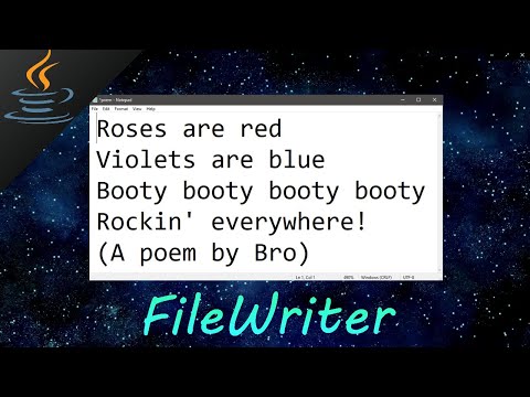 Java FileWriter (write to a file) 📝