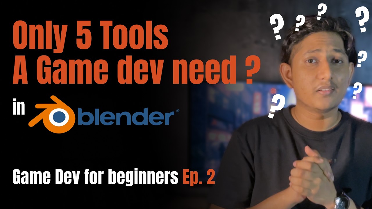 The ONLY 5 tools a game developer will ever need in blender | Game Dev for Beginners – Episode 2