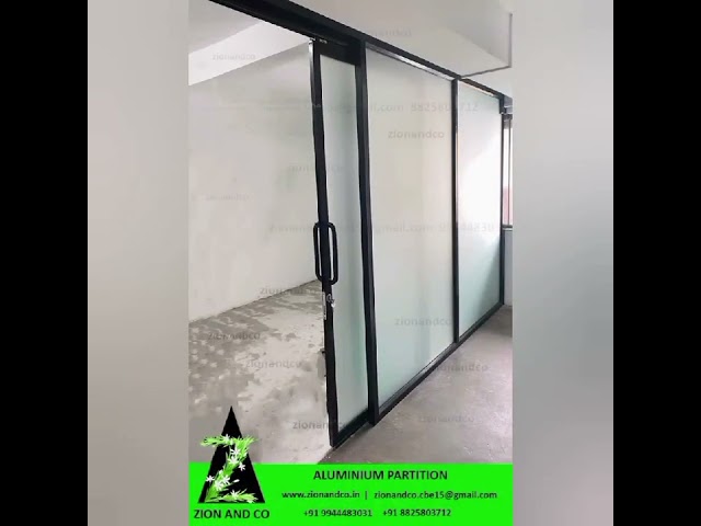 Aluminium Office Partition - Aluminium Glass Partition Manufacturer from Coimbatore