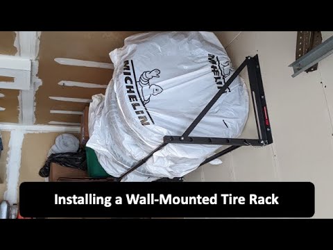 Installing a Wall-Mounted Tire Rack
