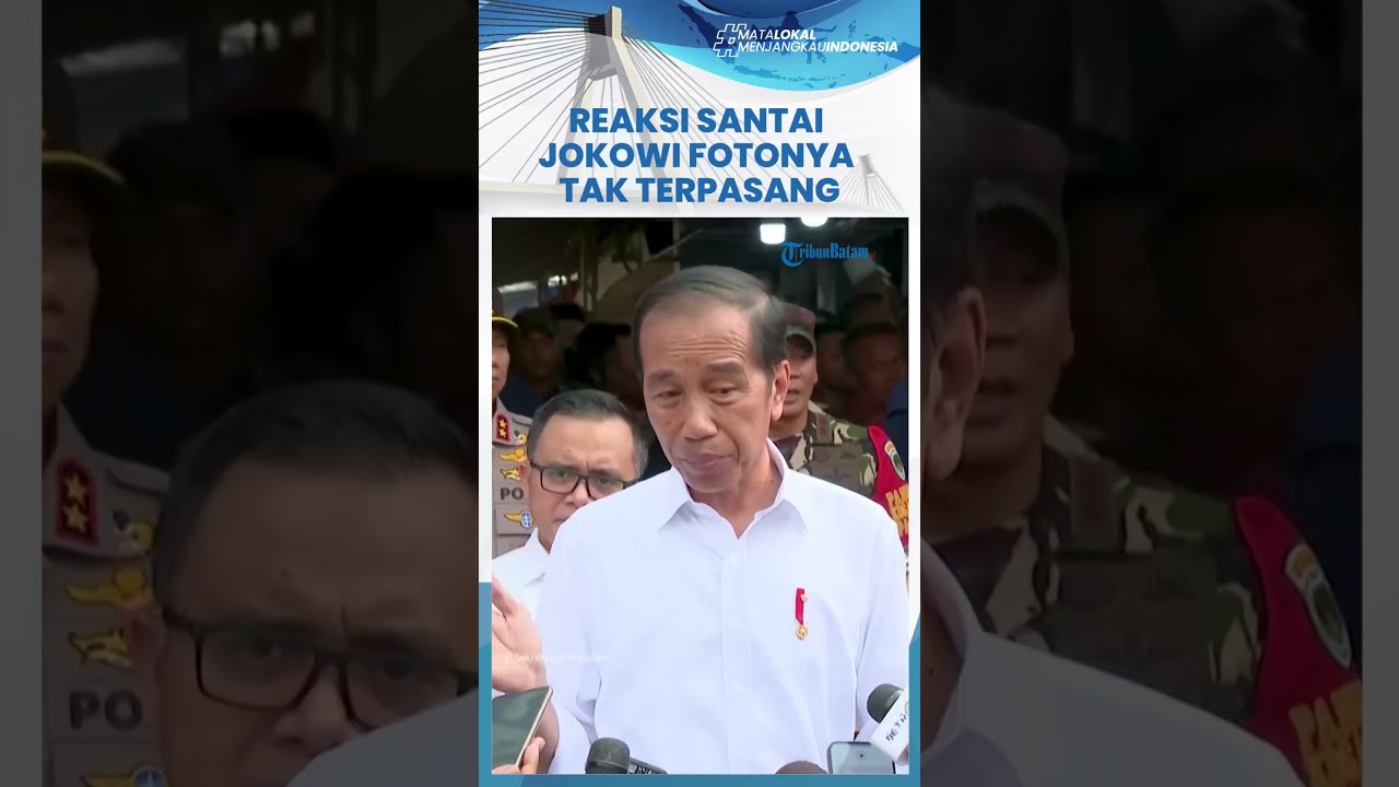Respons Jokowi Tanggapi Fotonya Tak Terpasang di Kantor DPD PDIP, Santai: Cuma Foto Kok - Tribun ...
