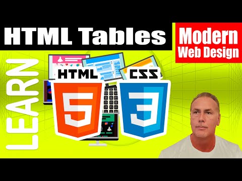How to create HTML tables Coding examples of HTML tables learn HTML5