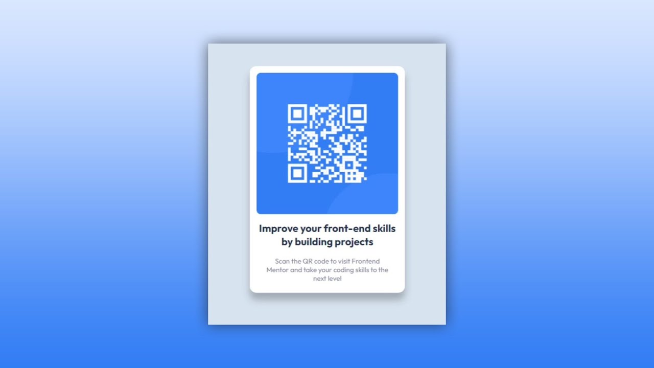 HTML & CSS | QR code component - frontendmentor challenge solution
