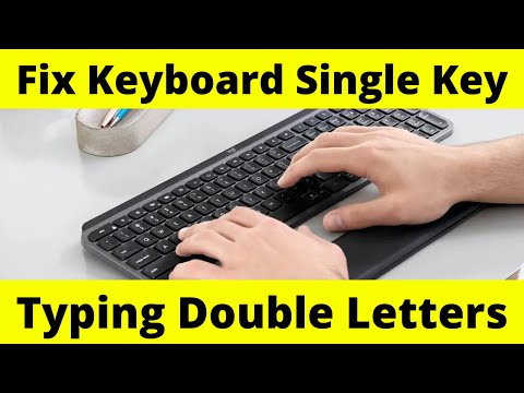 How To Fix Keyboard Single Key Typing Double Characters/Letters Problems | Simple & Quick Way
