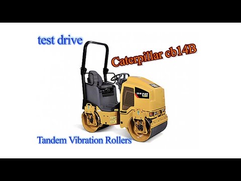 Caterpillar cb14B Test Tandem Vibration Rollers - Тандемные вибрационные каток