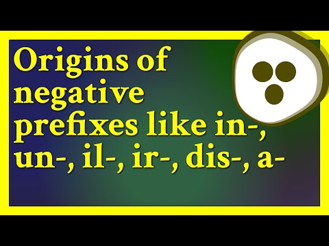 The prefix in- can be assimilated: il- before an l; im- before b, m or p; ir- before r. The prefi...