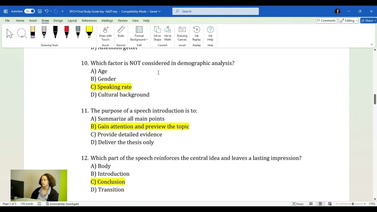 Speech Final Exam Study Guide Review Public Speaking Final Exam Review Study Guide