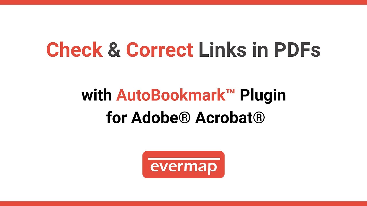 How to Find and Fix PDF Link Errors in Adobe Acrobat | AutoBookmark Tutorial