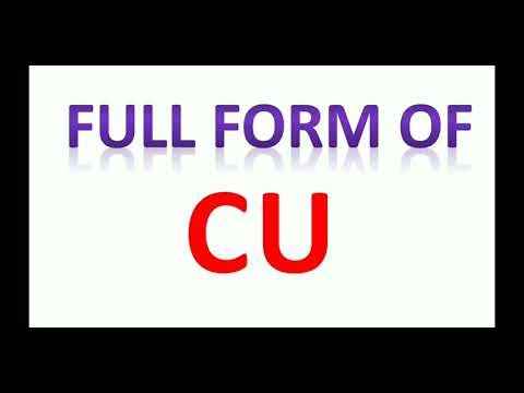 CU full form, full form of CU