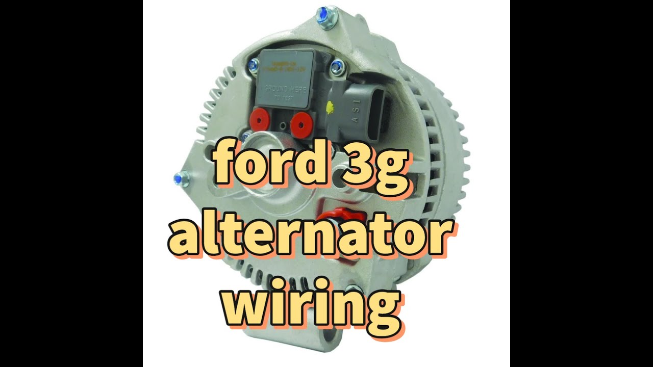 FORD 3G ALTERNATOR WIRING WITH LIGHT BULB OR RESISTOR