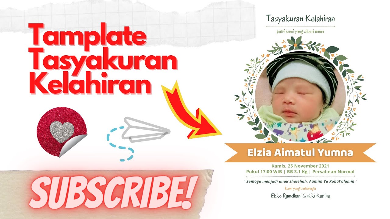 TASYAKURAN KELAHIRAN | Elzia Aimatul Yumna | KHIZYAN DIGITAL