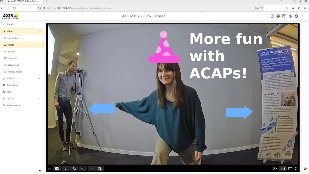 Making edge application development for the Axis cameras fun!