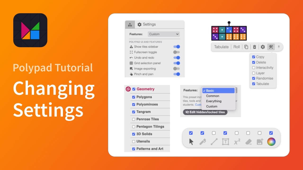 Changing Polypad Settings