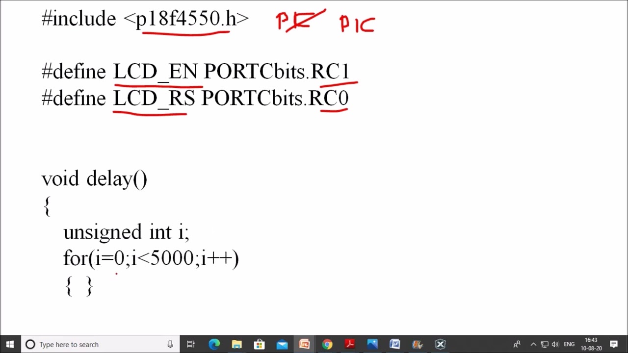 LCD Interfacing with PIC Microcontroller | embedded C program