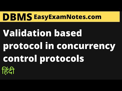 DBMS#31 | Validation based protocol in DBMS | Concurrency control protocol | read validation ...